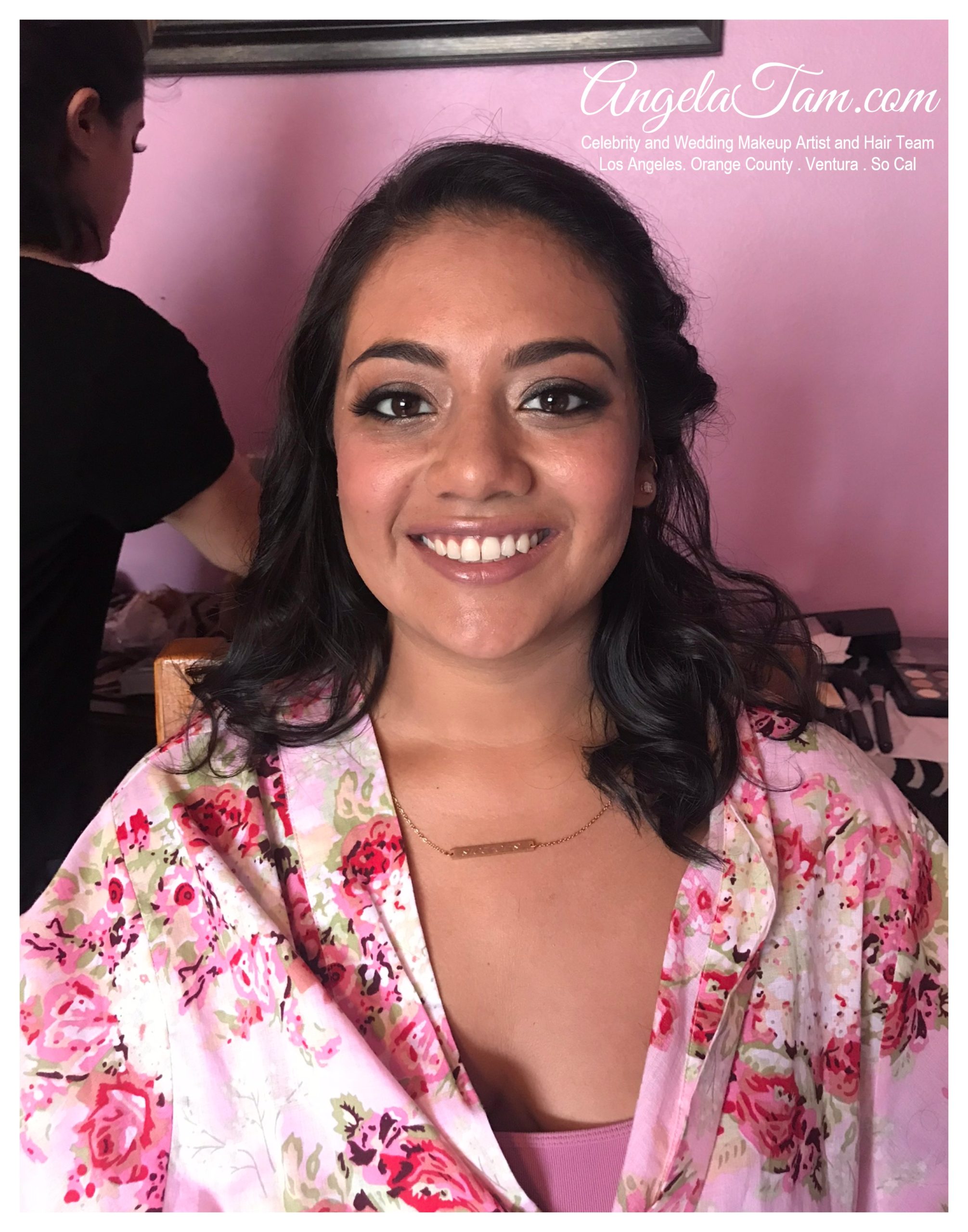 Pasadena Latina Hispanic Bridesmaid Makeup and Hair | Angela Tam Glam ...